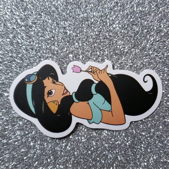 Disney | Design | Disney Aladdin Waterproof Sticker Jasmine Rose | Poshmark